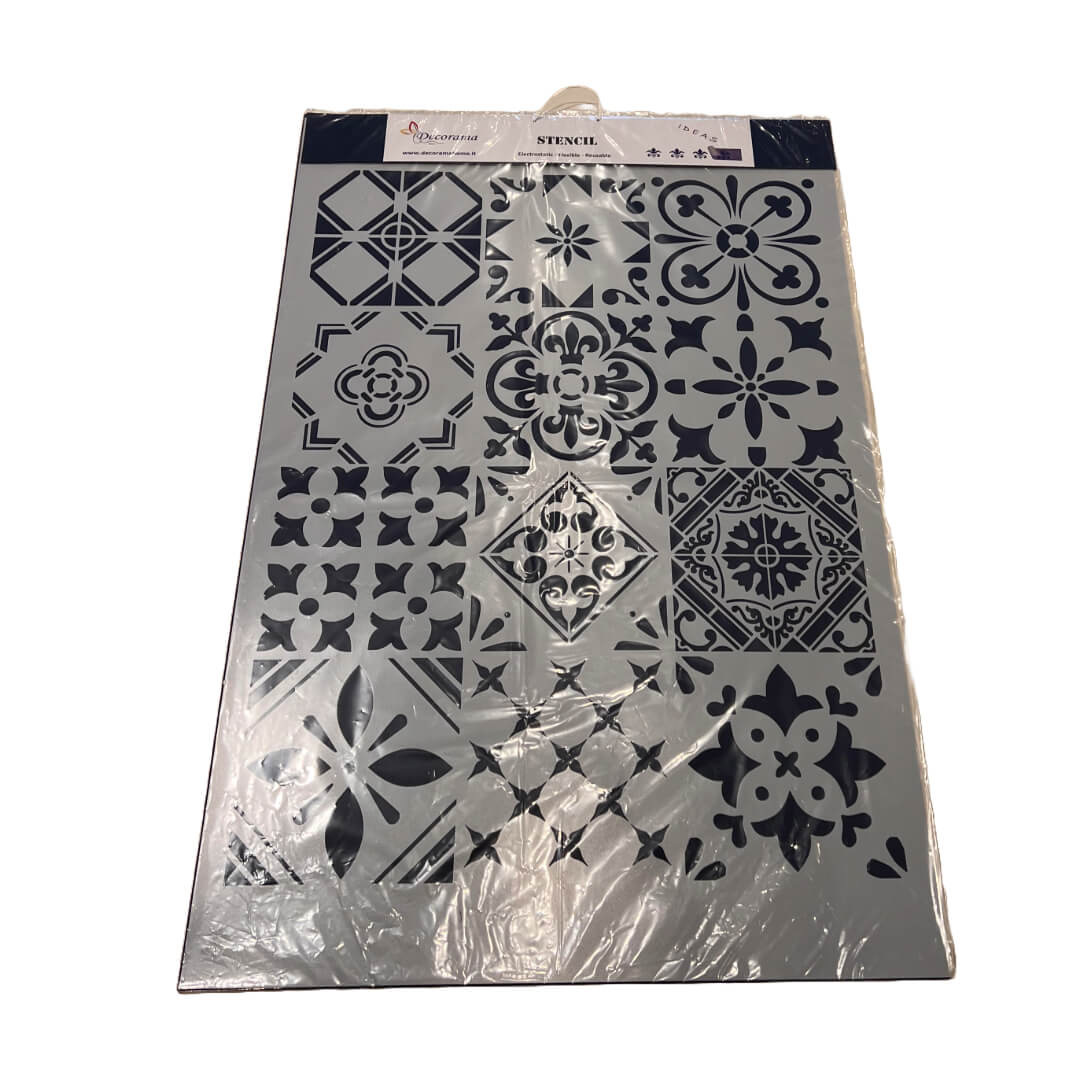 Pochoir patchwork Azulejo 60x90cm