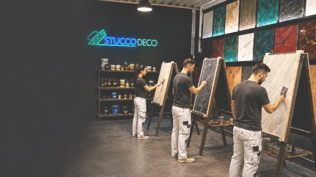 Formation: Maîtrisez l'Art du Faux marbre en Stucco | Stucco-Deco